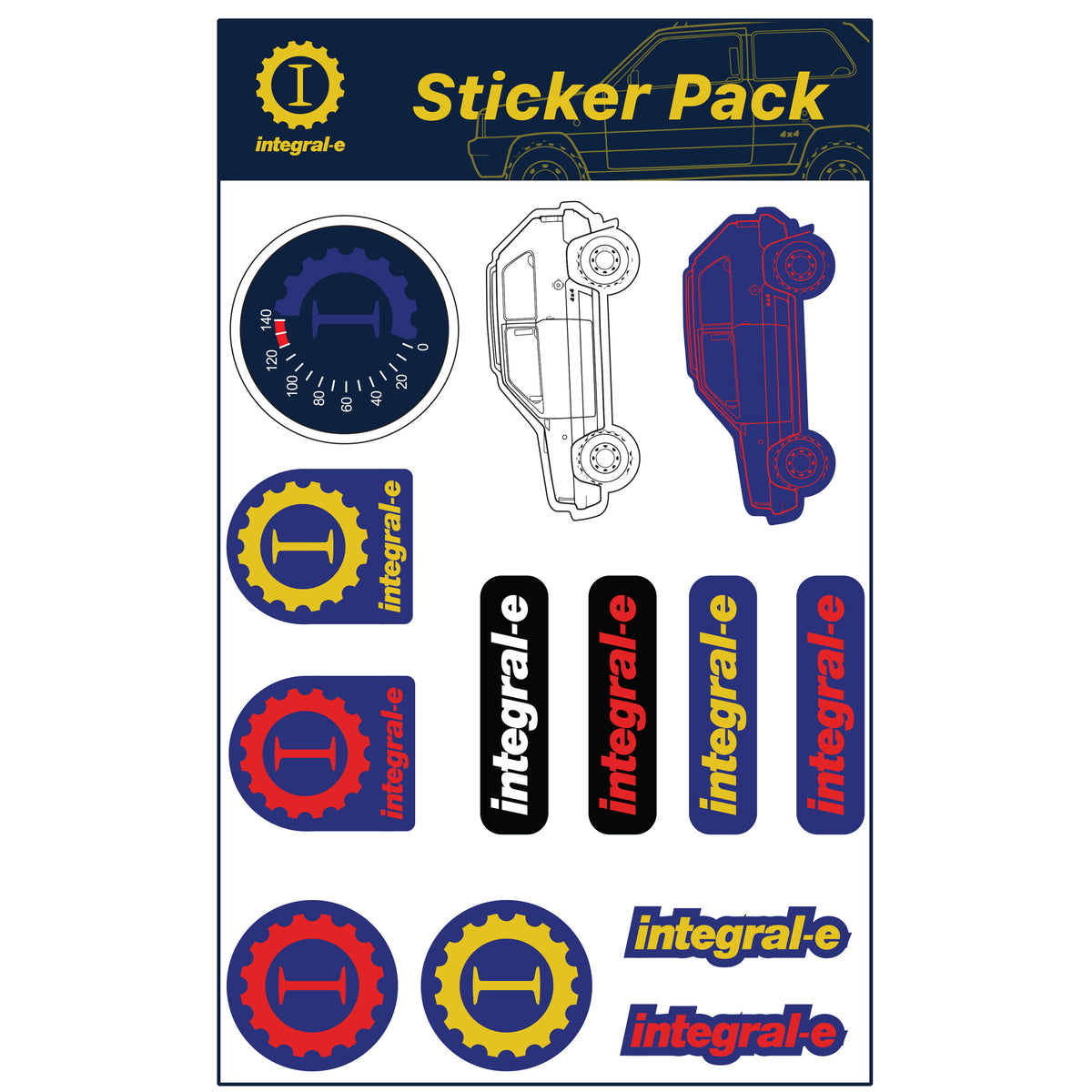 PANDA integral-e STICKER PACK - Garage Italia Shop